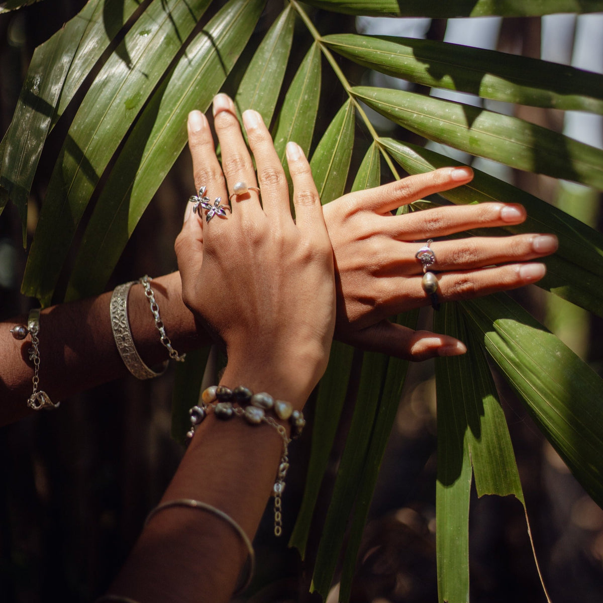 READY TO SHIP - Unisex Tapa Bangle - 925 Sterling Silver FJD$