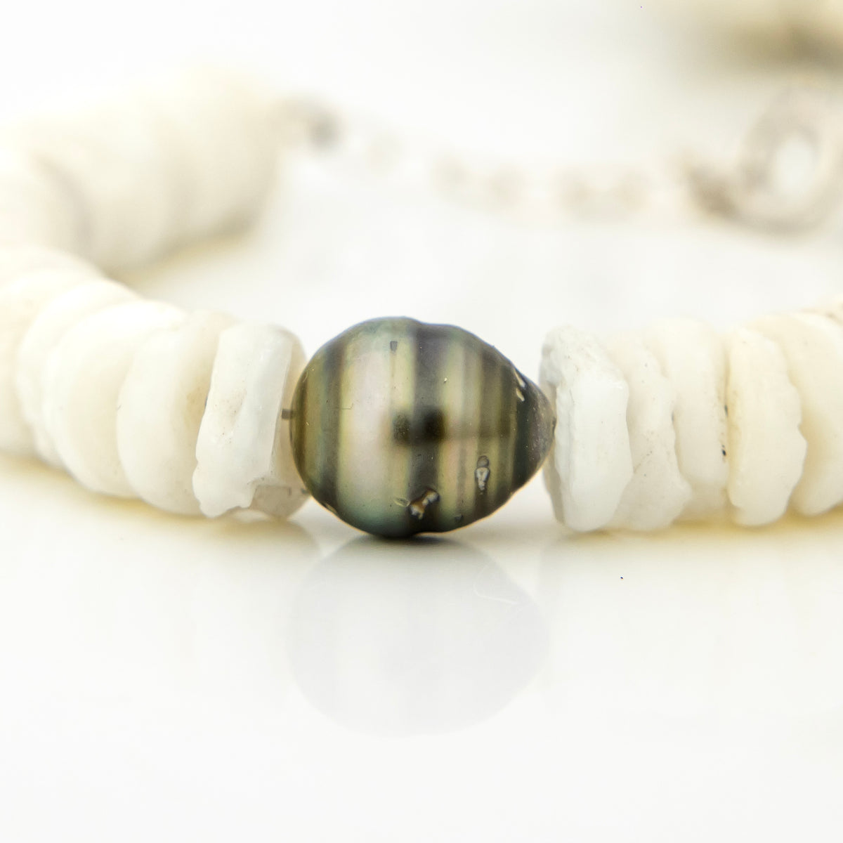 READY TO SHIP Fiji Saltwater Pearl & Shell Money Bracelet - 925 ...