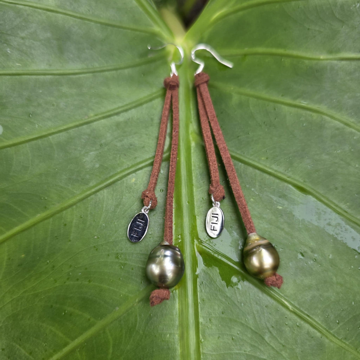 READY TO SHIP Civa Fiji Pearl Drop Earrings - 925 Sterling Silver FJD$
