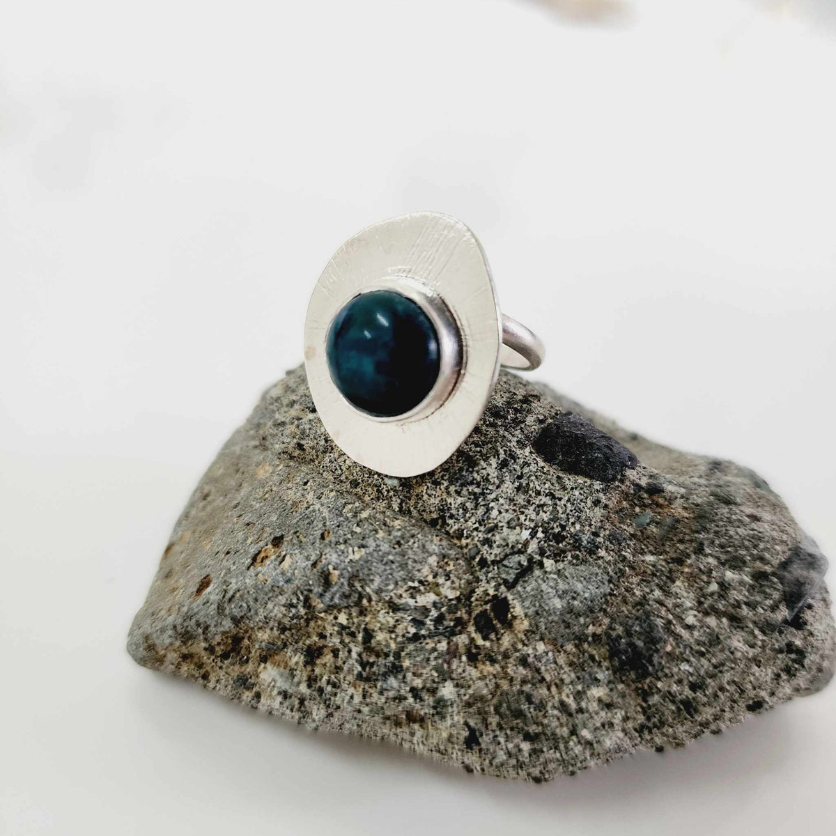 READY TO SHIP Bezel Set Precious Stone Ring - 925 Sterling Silver FJD$