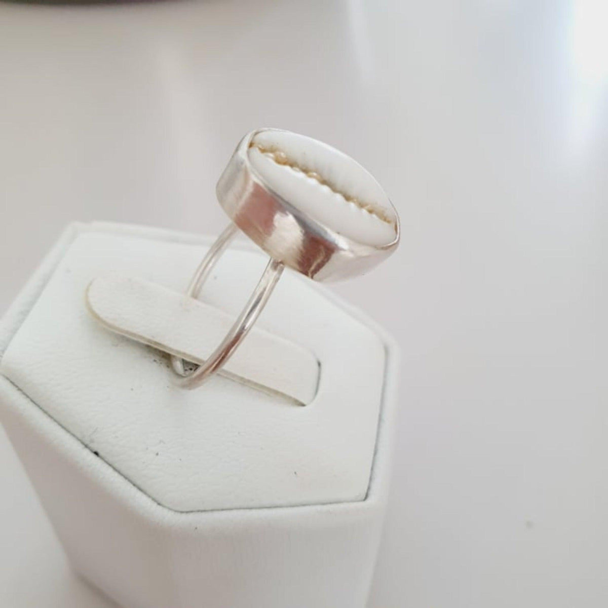 CONTACT US TO RECREATE THIS SOLD OUT STYLE Bezel set Fiji Cowrie Shell ...