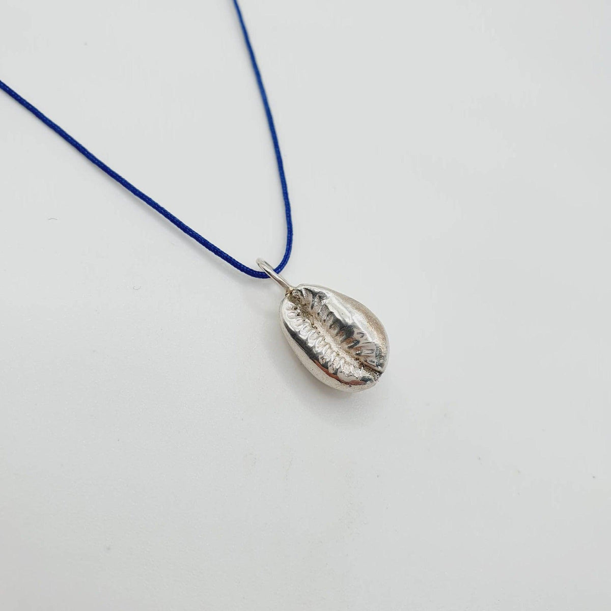 READY TO SHIP - Cowrie Shell Necklace - 925 Sterling Silver & Nylon FJD$
