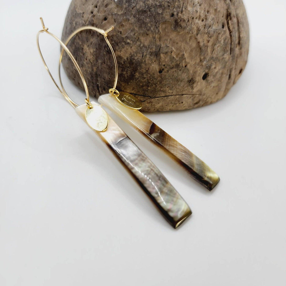 CONTACT US TO RECREATE THIS SOLD OUT STYLE Oyster Shell Hoop Earrings ...
