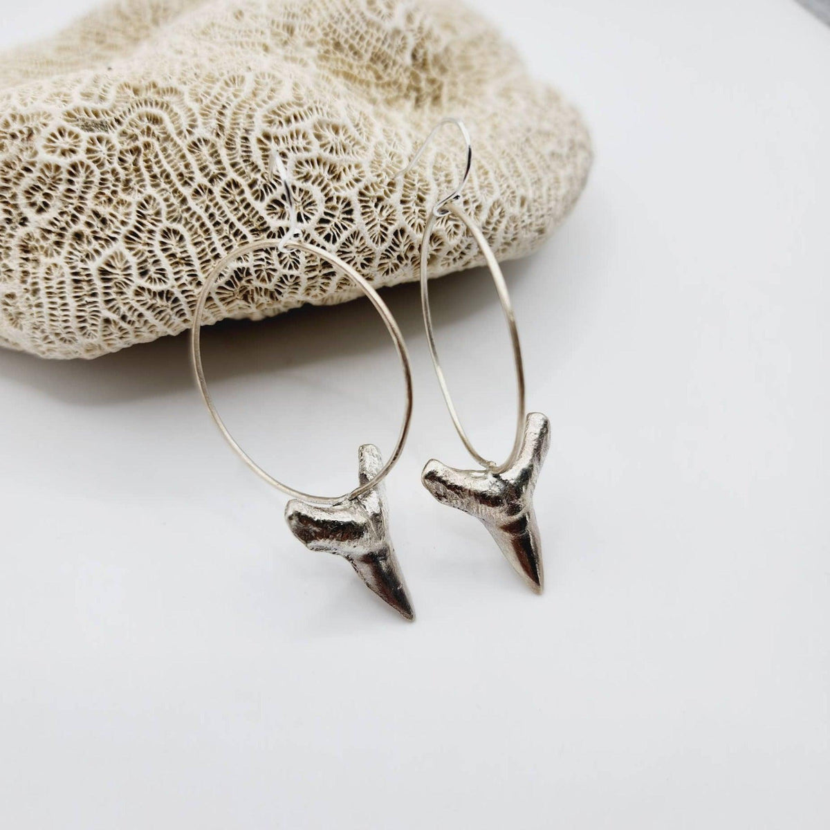 CONTACT US TO RECREATE THIS SOLD OUT STYLE Shark Tooth Earrings - 925 ...