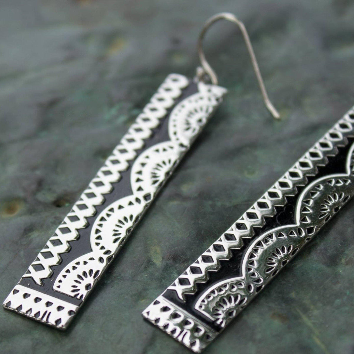 READY TO SHIP Tapa Earrings in 925 Sterling Silver - FJD$